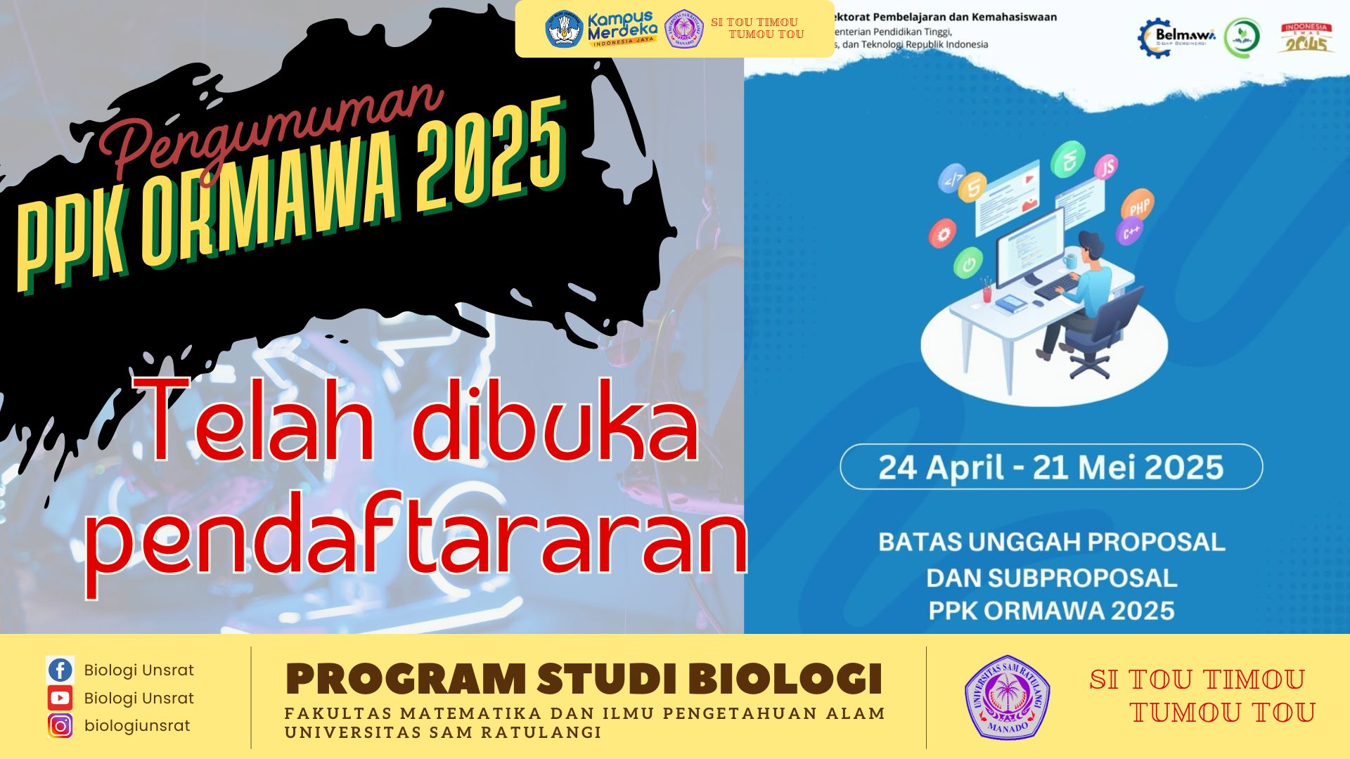 PPK Ormawa 2025 - Program Studi Biologi